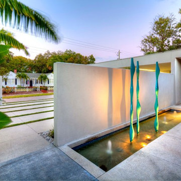 Front Entry With Water Feature - Photos & Ideas | Houzz