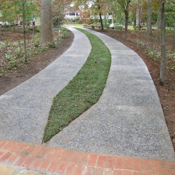 Exposed Aggregate Concrete Driveway - Photos & Ideas | Houzz