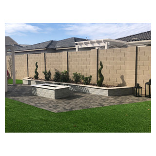 Falcon Landscapes Belgard Catalina Rio pavers & Mirage porcelain ...