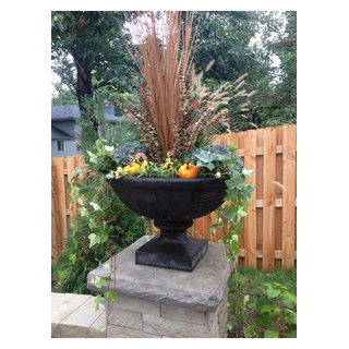 Fall Containers - Farmhouse - Landscape - Omaha - by Greenlife Gardens ...
