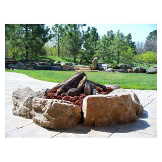 Fire Elements - Rustic - Landscape - Denver - by Aspen Falls Landscape ...