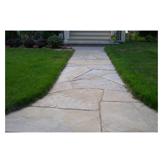 Flagstone & Irregular Shaped Natural Stone - Transitional - Landscape ...
