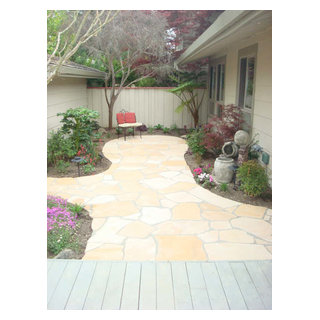 Flagstone Entry Courtyard - Mediterranean - Landscape - San Francisco ...