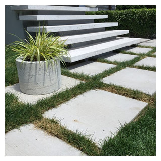 Floating Concrete Steps - Modern - Landscape - Toronto - by TVELT BUILD ...