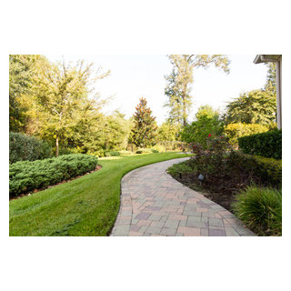 French Colonial Home Walkway - French Country - Landscape - Houston ...