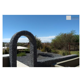 Gabion arch in graden - Modern - Landscape - Phoenix - by Custom Gabion ...