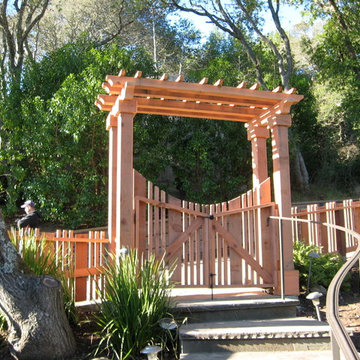 Gabled Arbor And Board Gate - Photos & Ideas | Houzz