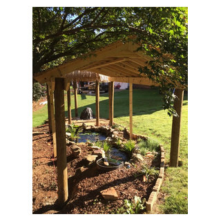 Gazebo and Pergola for Koi Fish Pond Smyrna - Beach Style - Landscape ...