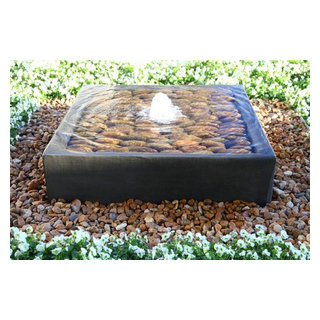Geo Box Custom built Fountain - Traditional - Landscape - New Orleans ...