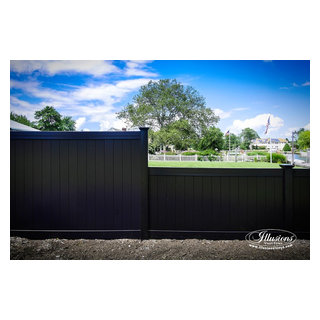Gorgeous Black PVC Vinyl Privacy Fence Panels from Illusions Vinyl ...