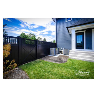 Gorgeous Black PVC Vinyl Privacy Fence Panels from Illusions Vinyl ...
