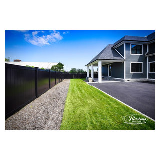 Gorgeous Black PVC Vinyl Privacy Fence Panels from Illusions Vinyl ...
