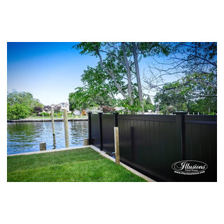 Gorgeous Black PVC Vinyl Privacy Fence Panels from Illusions Vinyl ...