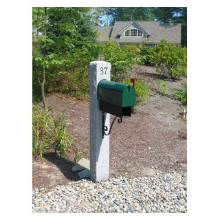 Granite Mailbox Posts - Rustic - Landscape - Boston - by Swenson ...