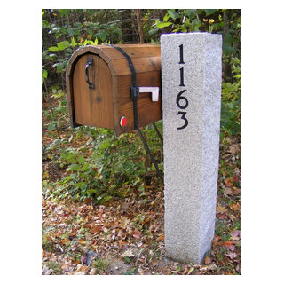Granite Mailbox Posts - Rustic - Garden - Boston - by Swenson Granite ...