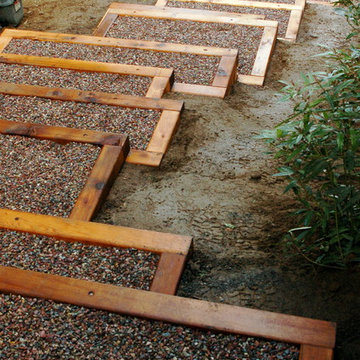Landscape Timber Steps - Photos & Ideas | Houzz