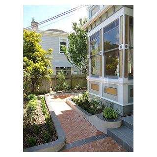 Herringbone Path - Landscape - Wellington - by S J Gordon Design | Houzz