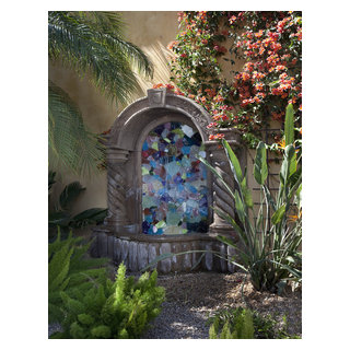 Hidden Fountain - Mediterranean - Landscape - Phoenix - by Exteriors By ...
