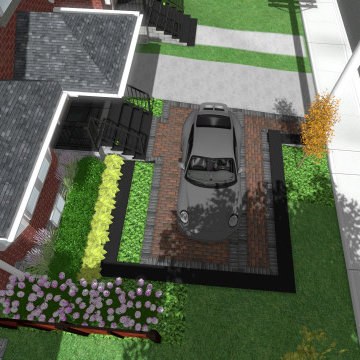 75 Beautiful Parking Pad Front Yard Home Design Ideas & Designs | Houzz AU