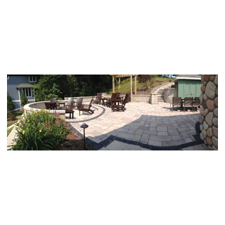 Hillside Landscape and Patio - Contemporary - Patio - Milwaukee - by ...