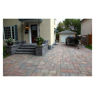 Interlocking Brick Driveways - Rustic - Garden - Other - by GB Stone ...