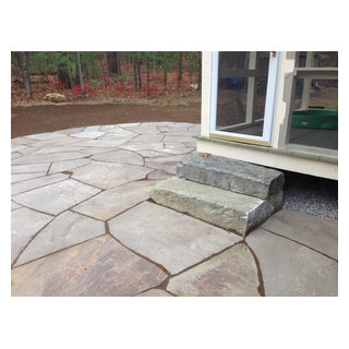 Irregular Bluestone Patio - Rustic - Landscape - Manchester - by Stone ...