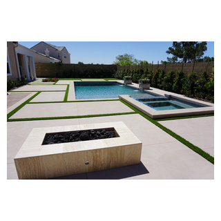 Irvine, CA - Contemporary Pool & Spa - Contemporary - Landscape ...