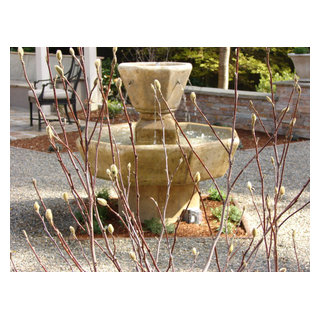 Travertine Water Feature - Mediterranean - Landscape - San Francisco ...