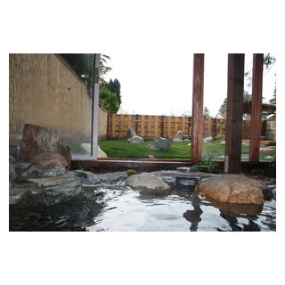 Japanese Garden, Spa, Natural Hot Tub - Asian - Landscape - San ...