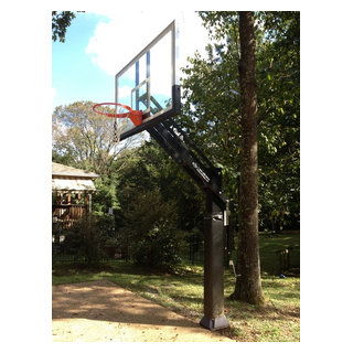 John S's Pro Dunk Platinum Basketball System on a 28x55 in Brentwood ...