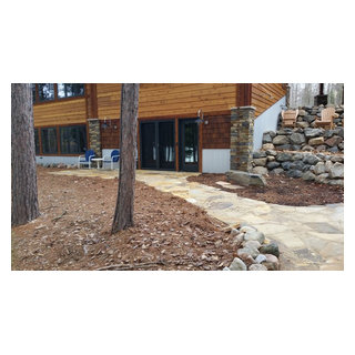 King Quarry Stone installed by Tillman Landscapes - Rustic - Landscape ...