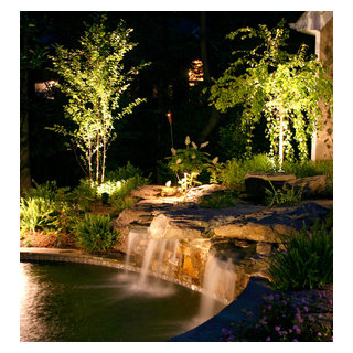 Landscape Lighting with Tree lighting and Water Lighting - Traditional ...