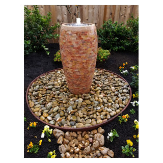 Large Outdoor Bubbling Pot Water Feature - Contemporary - Landscape ...