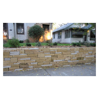 Limestone Retaining Wall - Midcentury - Landscape - Minneapolis - by ...