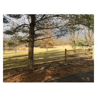 Locust Split Rail Fencing - Farmhouse - Landscape - Philadelphia - by ...