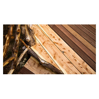 Mahogany and cedar floor planking on Rustic Grape Arbor and Viewing ...