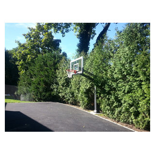 Mark D's Pro Dunk Gold Basketball System on a 30x26 in Cold Spring ...