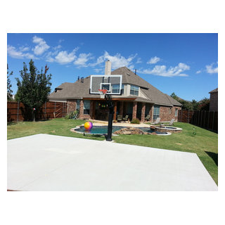 Mark K's Pro Dunk Gold Basketball System on a 33x24 in Frisco, TX ...