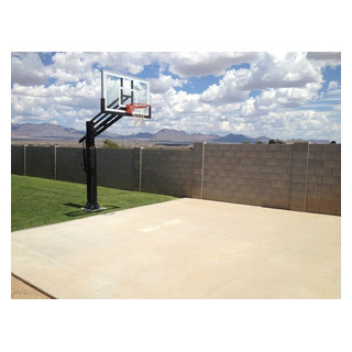 Mark S's Pro Dunk Gold Basketball System on a 18x20 in Thatcher, AZ ...