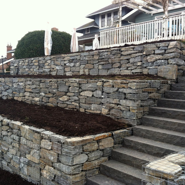 Dry Stacked Retaining Wall - Photos & Ideas | Houzz