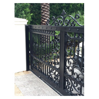 Miami Beach Custom Metal Gates - Traditional - Garden - Miami - by ADB ...