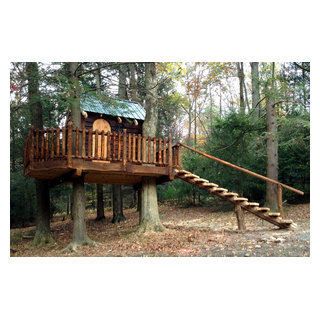Milroy, PA Rustic Treehouse - Rustic - Landscape - Philadelphia - by ...