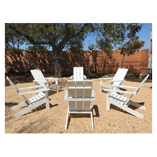 Modern Adirondack chairs in the courtyard - Modern - Landscape - San ...