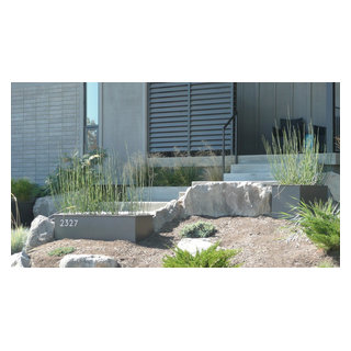 Modern front entry landscape - Contemporary - Landscape - Other - by ...