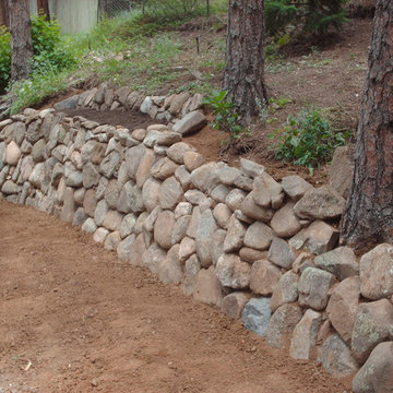 Dry Stacked Retaining Wall - Photos & Ideas | Houzz