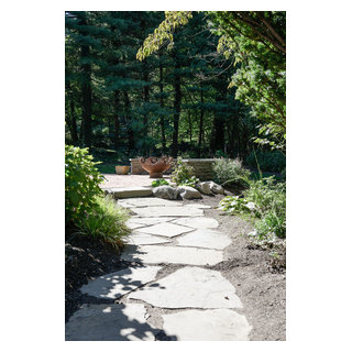 Natural slate pathway - Rustic - Landscape - New York - by GROUNDS ...