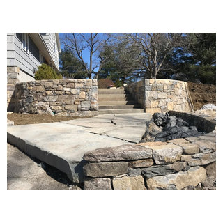 Natural Stone Foundation Veneer, Retaining Walls & Bluestone Steps ...