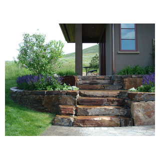 Natural Stone Mountain Landscape - Classique - Jardin - Boise - par ...