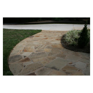 Natural Stone Paver Walkway - Modern - Landscape - Atlanta - by Daco ...