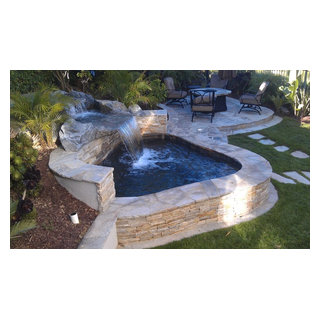 Natural Stone Spa - Tropical - Landscape - San Diego - by Pacific Sun ...